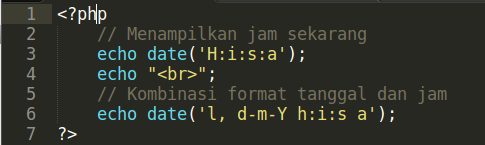 Menampilkan Tanggal Dengan PHP - AqsholRifanza