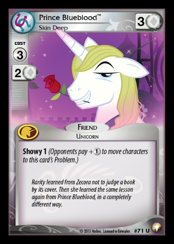 MLP Prince Blueblood, Skin Deep CCG Cards | MLP Merch
