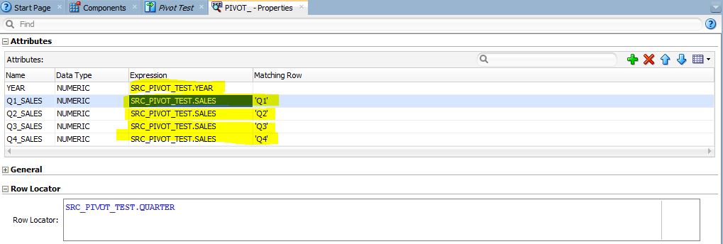 learning catalog: Mappings with Pivot component - ODI 12c