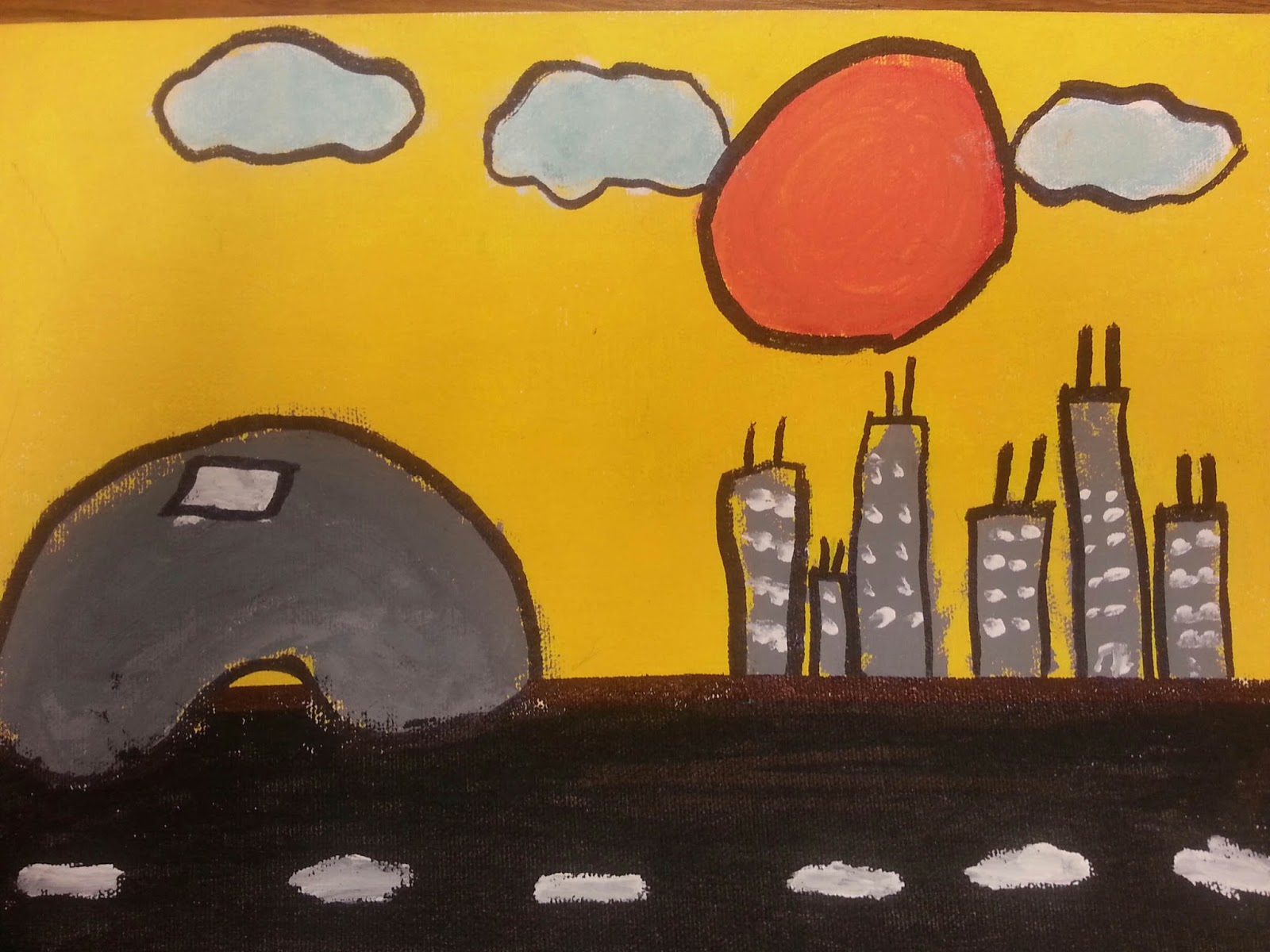 Tales from the Traveling Art Teacher!: Landscapes with 5th Grade ...