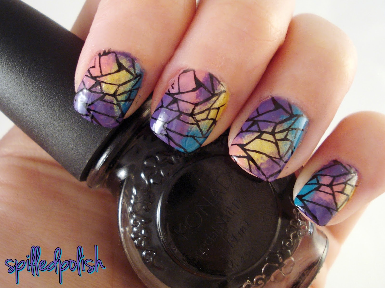 spilledpolish: Nails to match my new Sneaker Wedges!