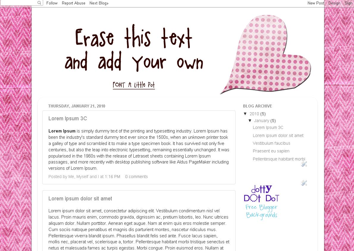 Dotty Dot Dot FREE Blogger Backgrounds, Reviews & Giveaways: Tipsy ...