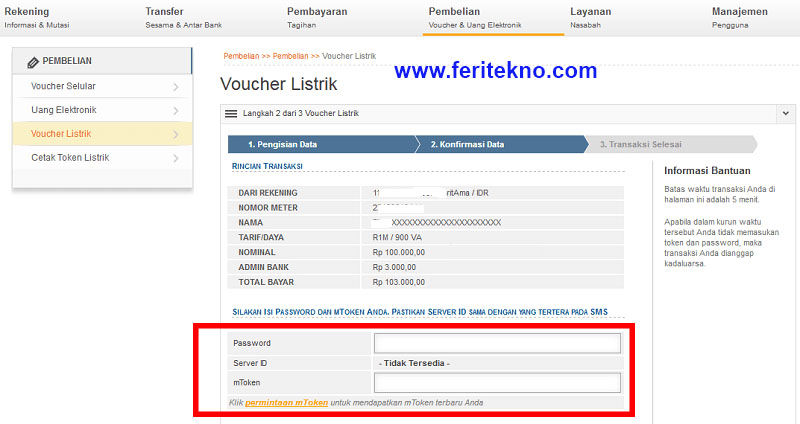 √ [Terbaru] Cara Beli Token Listrik Lewat iBanking BRI