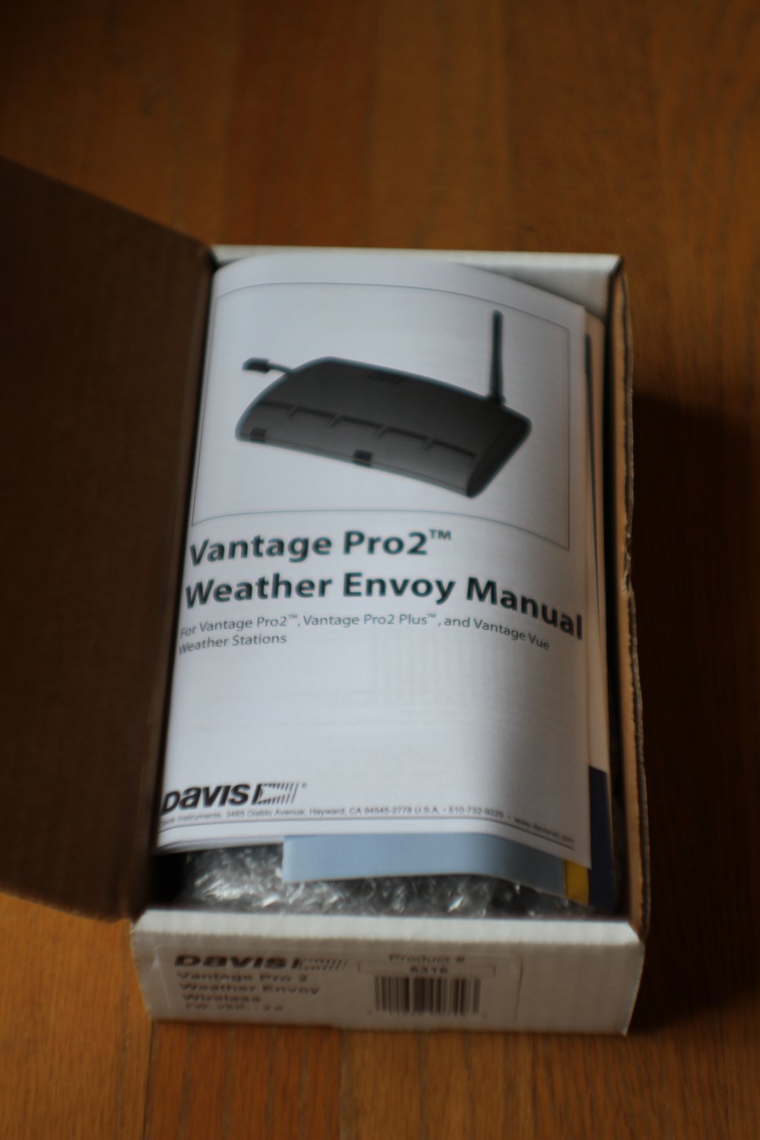 Davis Vantage Pro 2 Envoy, Vantage VUE, and USB Weatherlink Unboxing ...