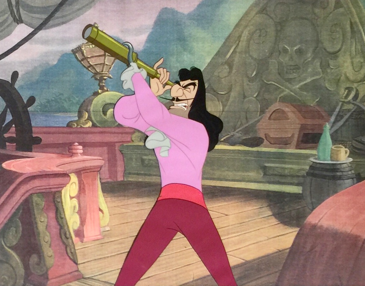 Animation Collection: Original Production Animation Cel of Captain Hook ...