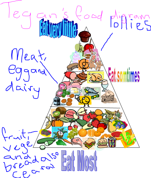 Tegan's Amazing Learning: Food Piramid