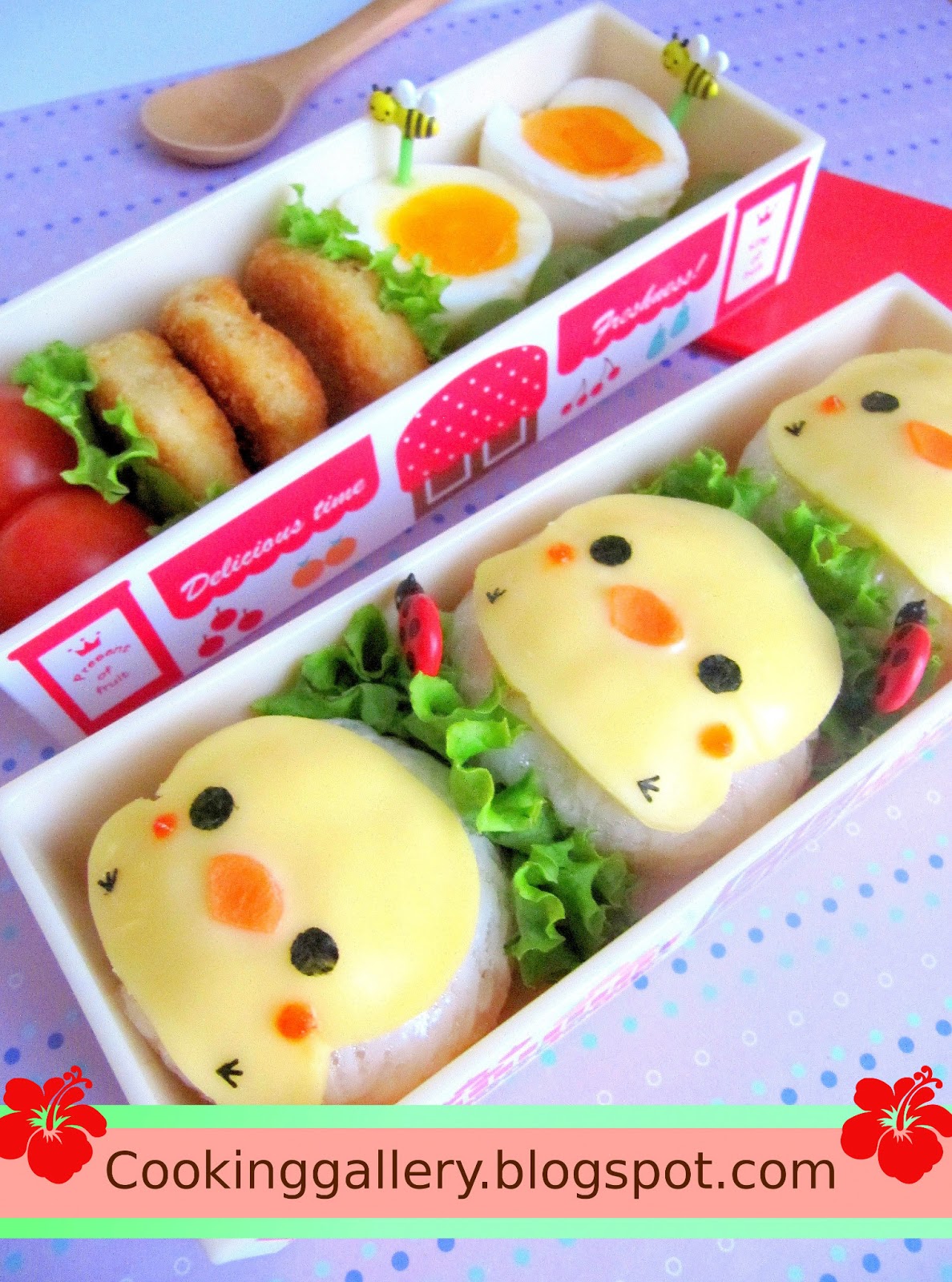 Simple Cheesy Chicks Bento | Cooking Gallery