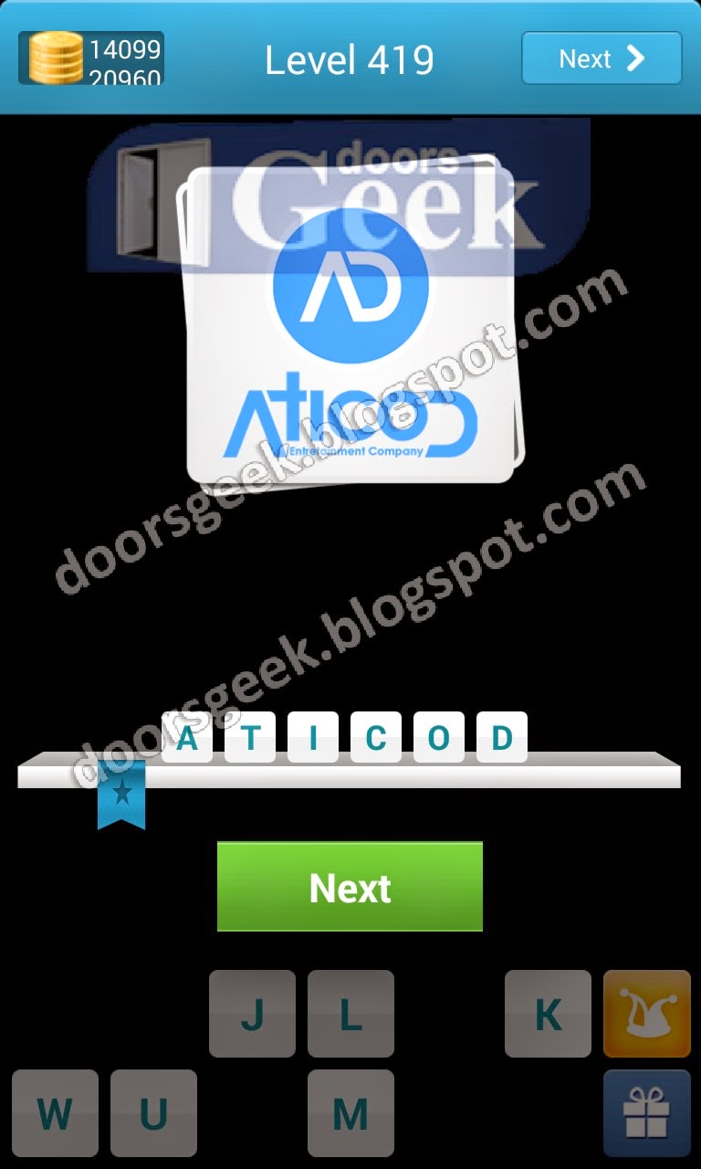 Logo Quiz Level 419 by Mangoo Games ~ Doors Geek