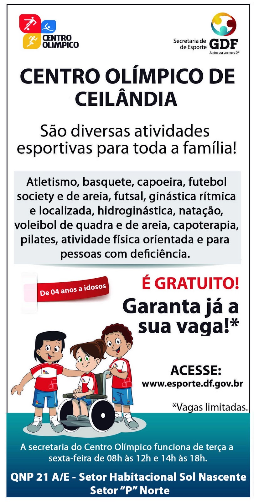 Administração Regional de Ceilândia: Centro Olímpico de Ceilândia