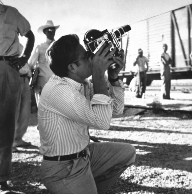 James Dean With His Bolex Camera on the Set of “Giant” in Marfa, Texas ...