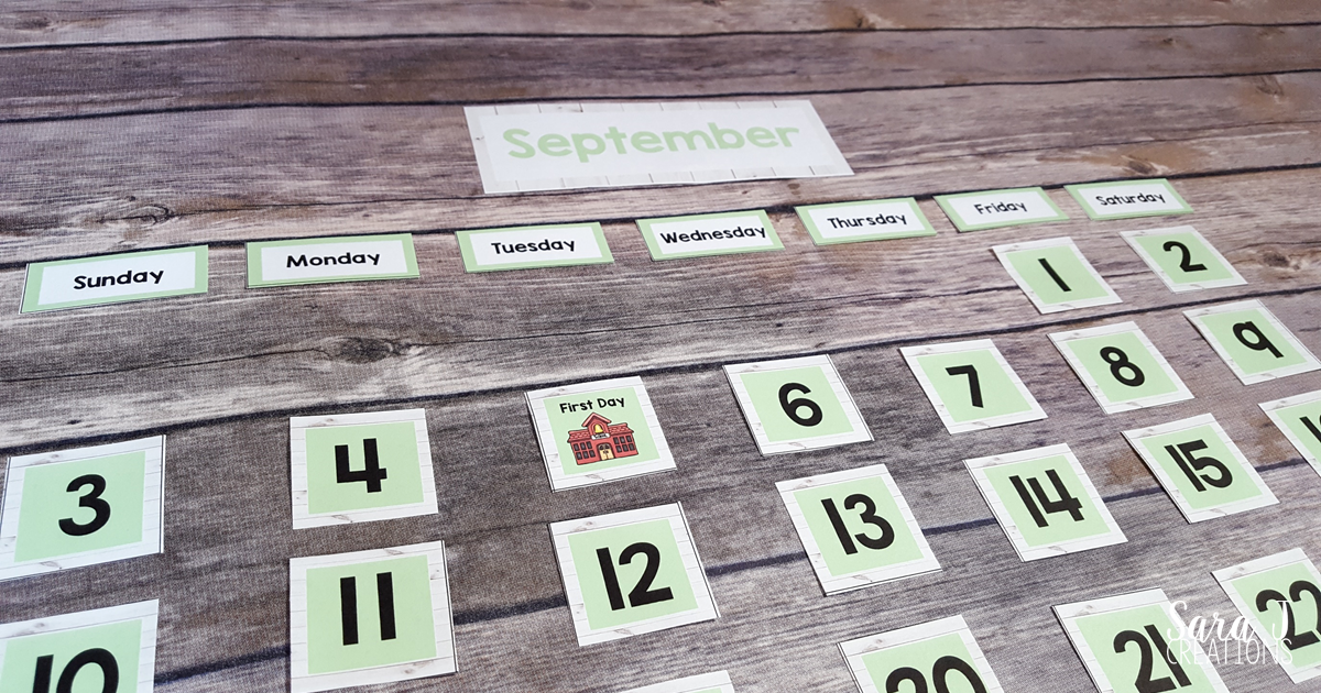 Shiplap Wood and Mint Themed Classroom Decor | Sara J Creations