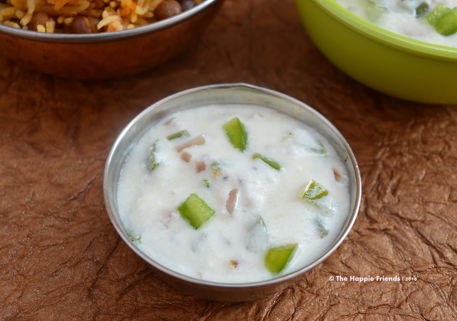 Capsicum Raita (Bell Pepper Raita) - Cook with Sharmila