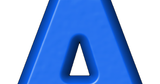 Letras em PNG alfabeto azul moldes -ALFABETOS LINDOS