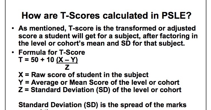 T Score Formula