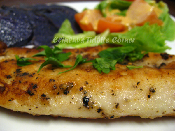 Elinluv's Tidbits Corner: A Simple Meal - Pan Fried Flounder , Purple ...