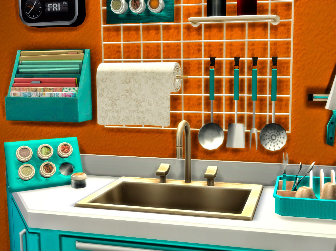 Altea Kitchen Clutter Part 2. Sims 4 Custom Content.