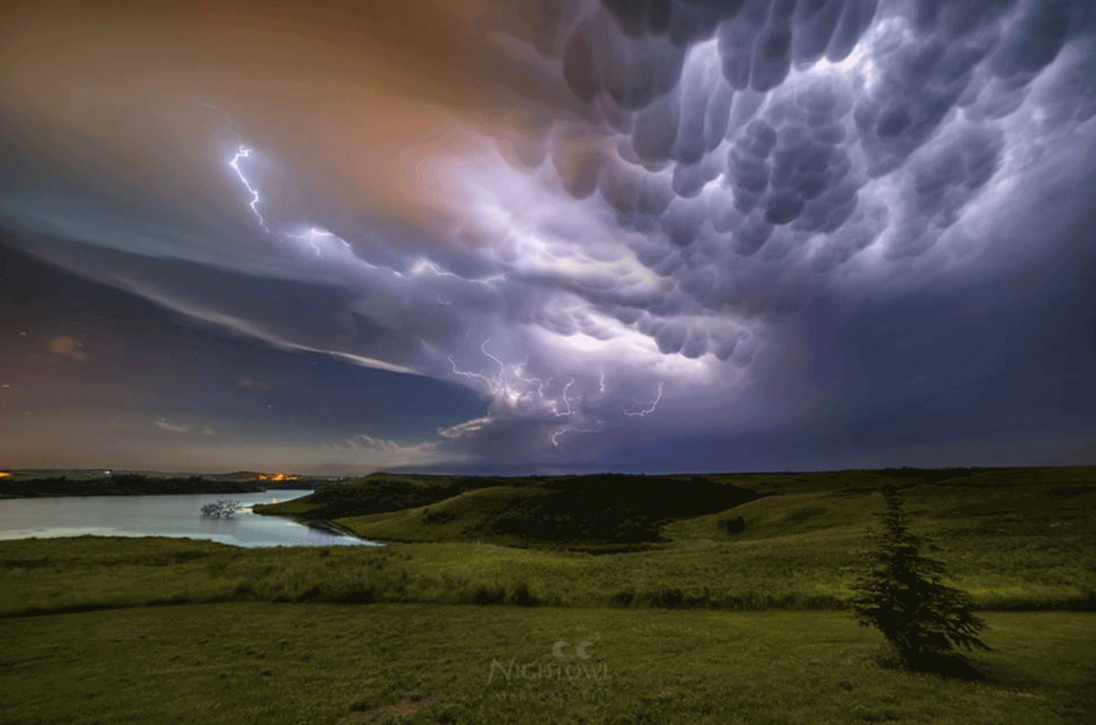 Dangerous Power of Nature : Supercell storm clouds Compilation
