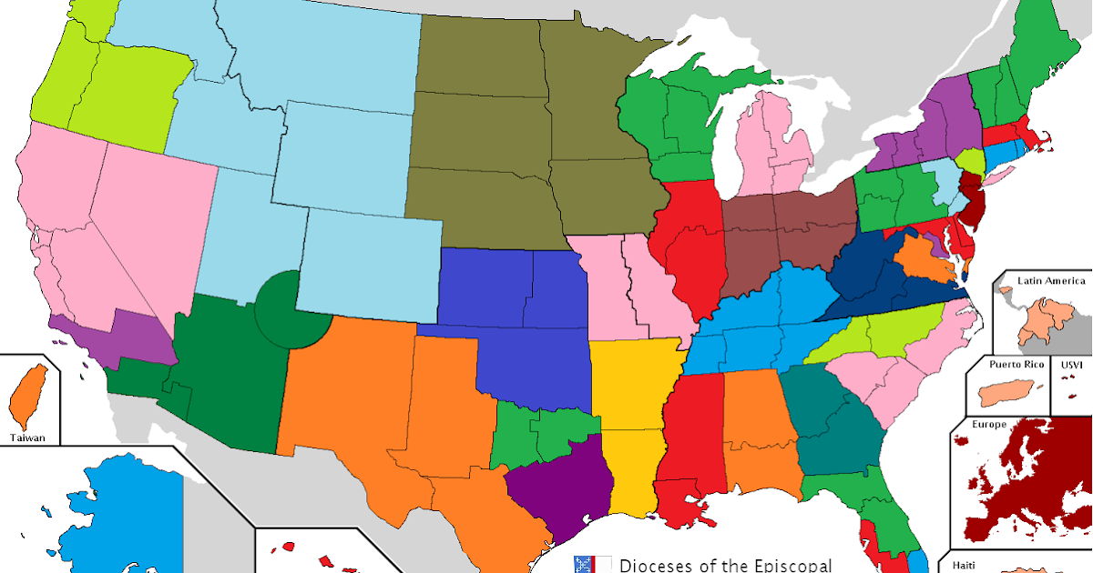 A PROPOSED REVISED BOOK OF COMMON PRAYER &: Map Proposed Diocese