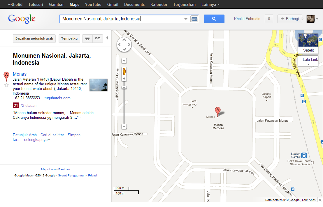 Mengukur jarak dan menentukan rute jalan via google Maps (Update ...