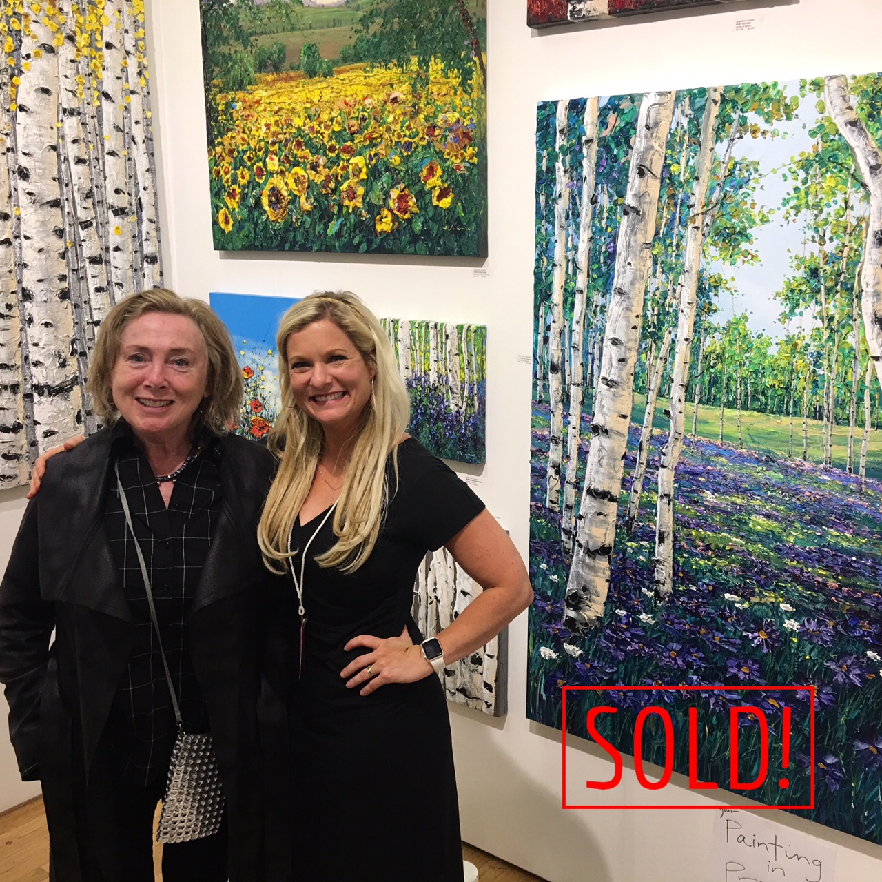 Aspen Paintings by Contemporary Aspen Artist Jennifer Vranes, Birch ...