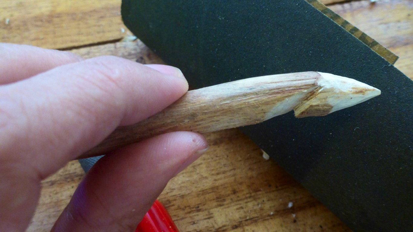 Hand Carving Your Own Big Crochet Hook