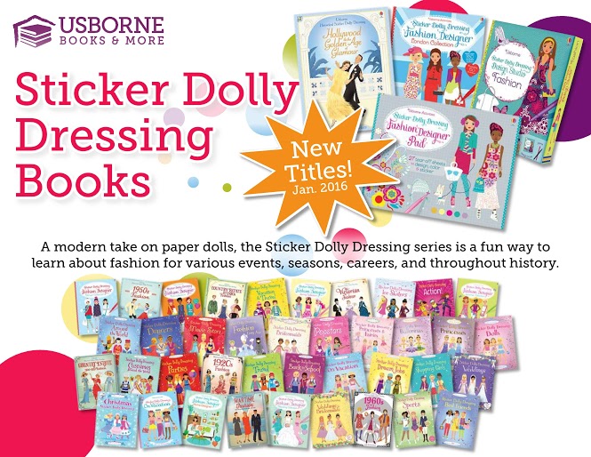 The Lion is a Bookworm: Usborne Review: Sticker Dressing Books