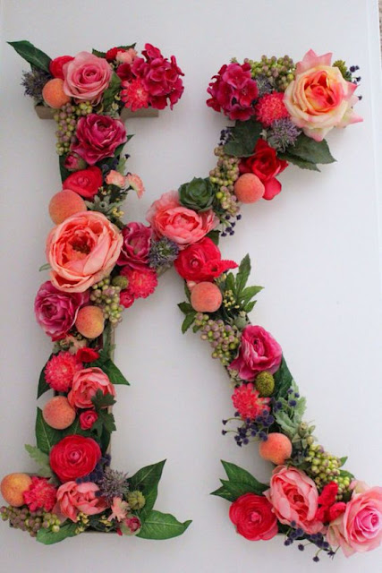 Como hacer letras florales para decorar una fiesta