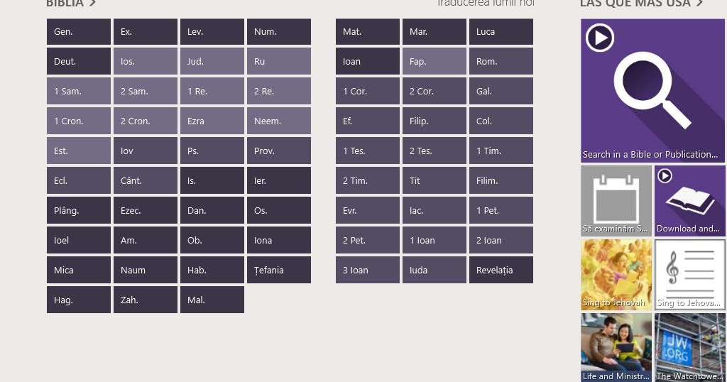 JW Library - Windows 8 y 10 | Herramientas para estudiar la Biblia