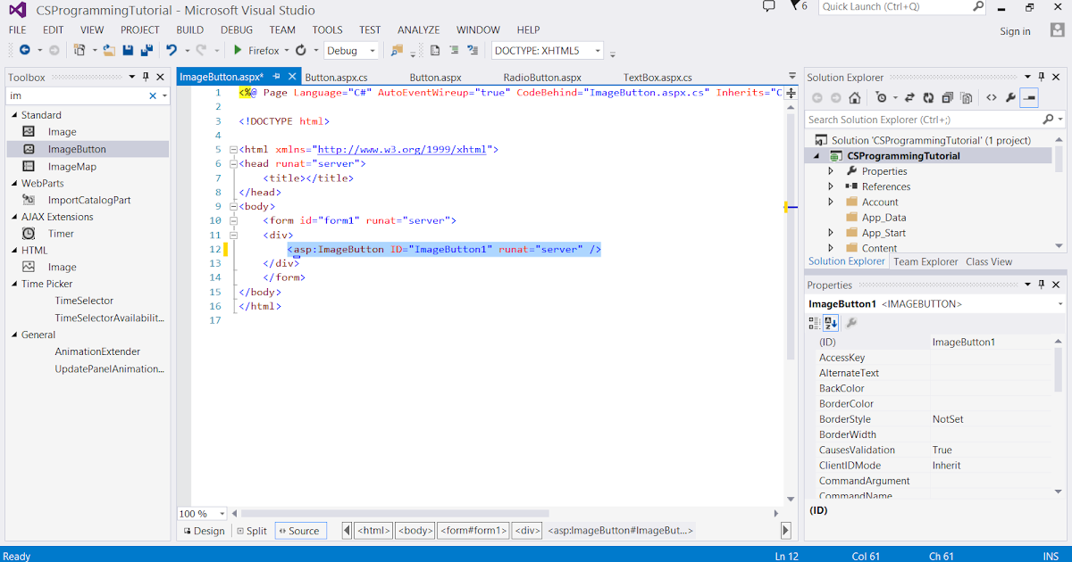 ImageButton Control in asp.net C# Web Form ImageButton Control in asp.net C# Web Form
