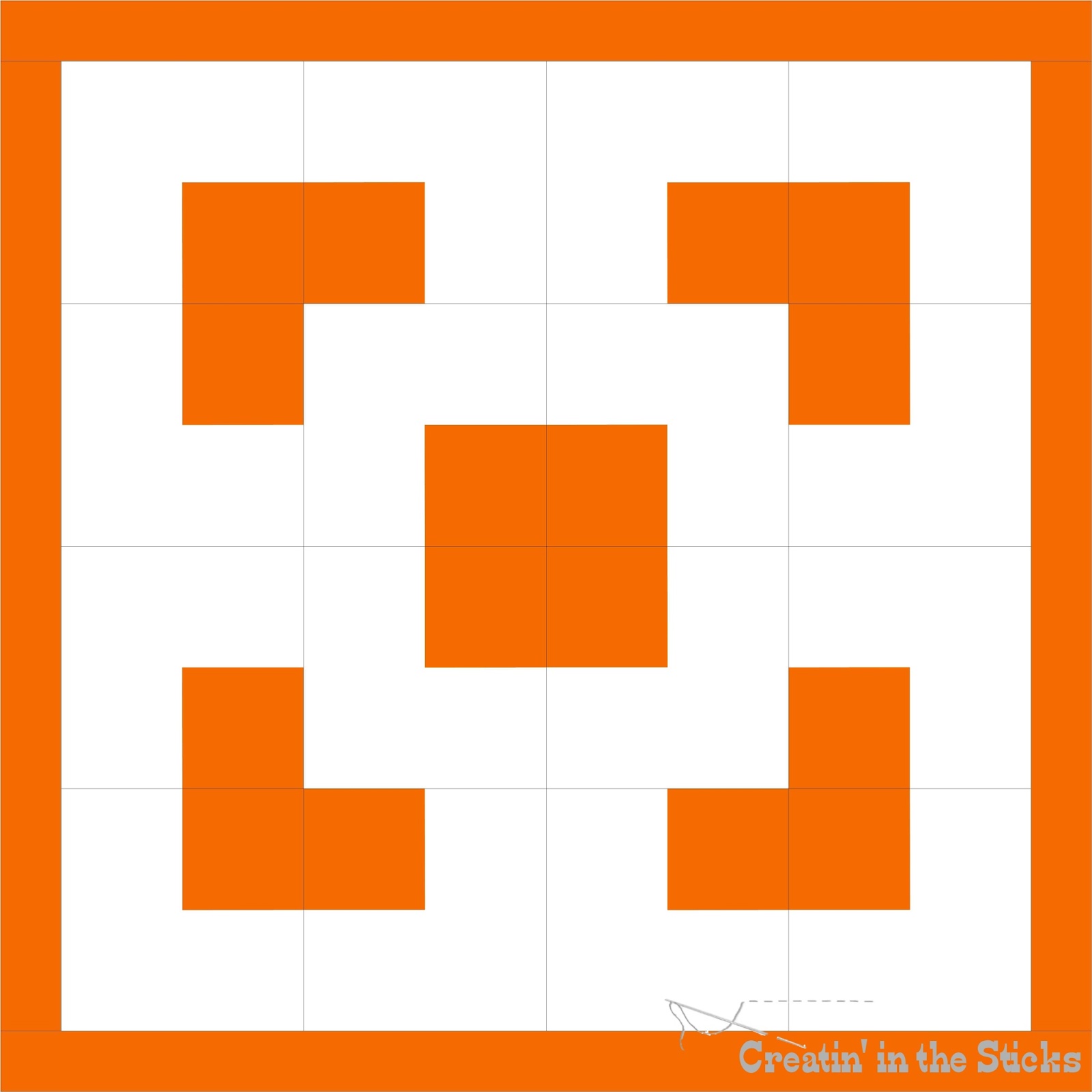 Creatin' in the Sticks: 30 Quilt Blocks in 30 Days - Block 3