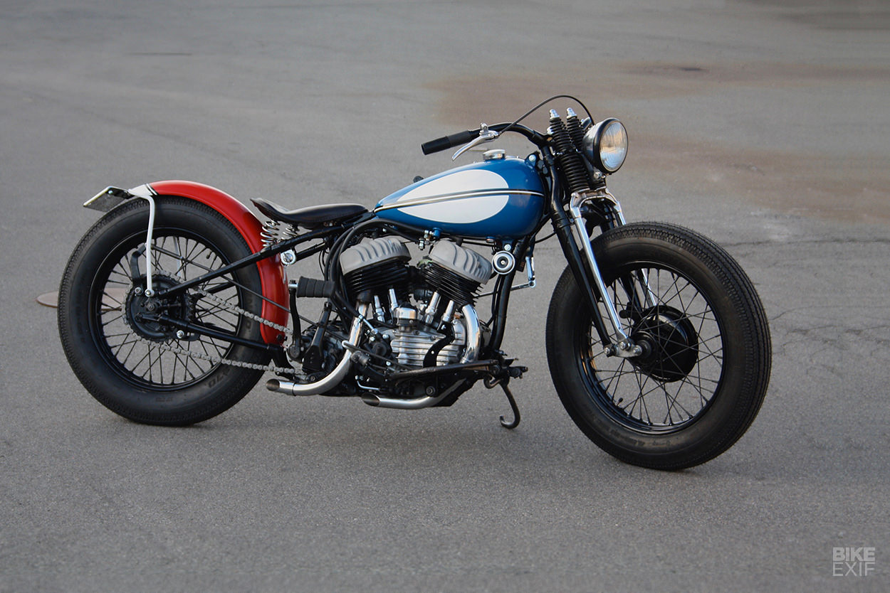 JAMESVILLE MOTORCYCLES: JAMESVILLE '42 WLA FLATHEAD BOBBER