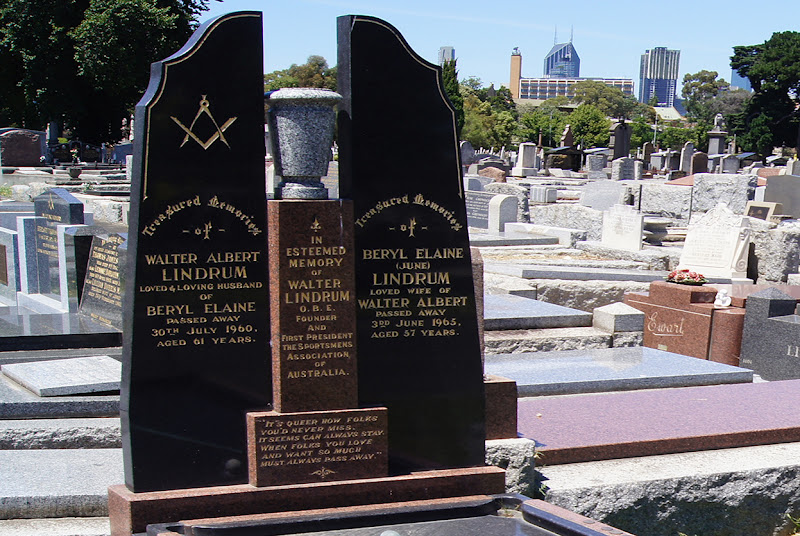MAP: WALTER LINDRUM'S GRAVE