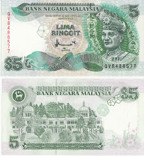 Randhawa's Bank Notes And Collectibles: Malaysia RM 5 - 7th Series 1995 ...