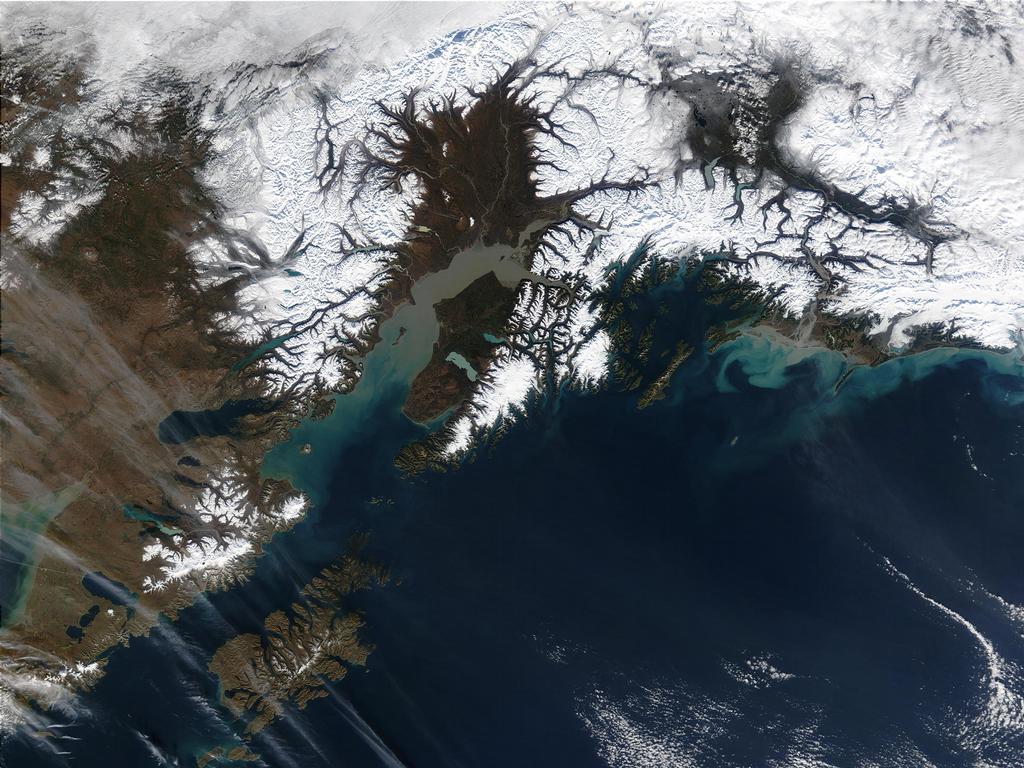 Alaska from space | Okay Wallpaper