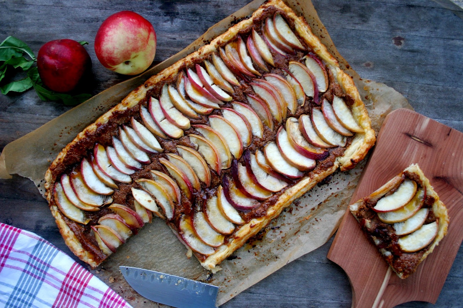 Nothing in the House: White Nectarine Frangipane Tart with Homemade ...