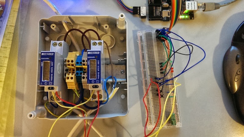 Arduino pulse counting with multiple Energy Meters and logging to Emoncms