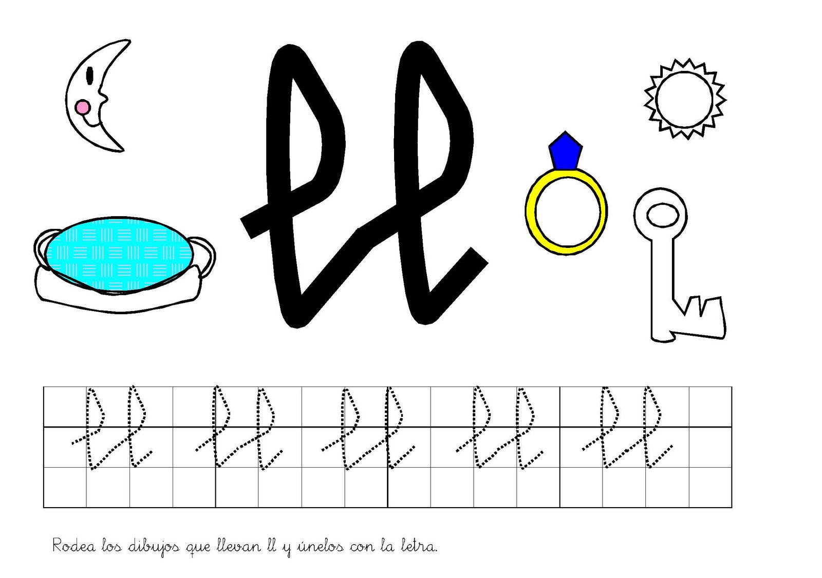 Recursos para Educación de Adultos: Caligrafía letra L