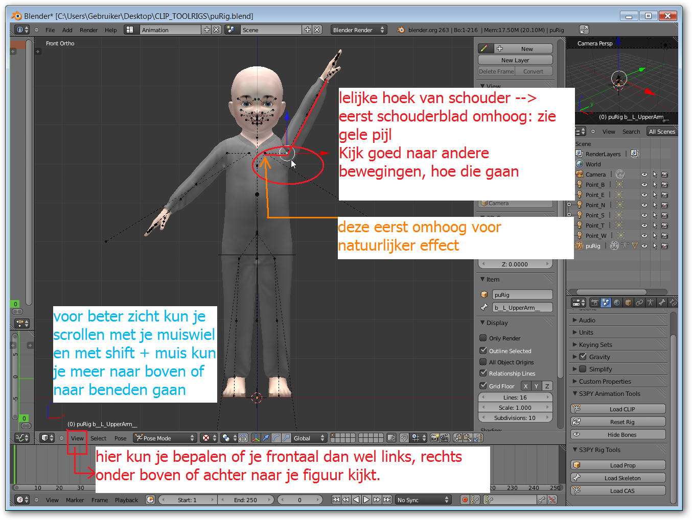 Frannies Sims3 Tutorials in Dutch: POSES met BLENDER