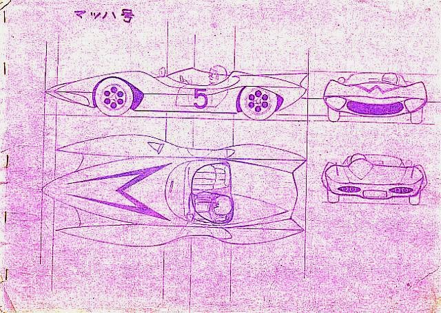 Quadripop: Model sheets e concepts de Speed Racer (1967)