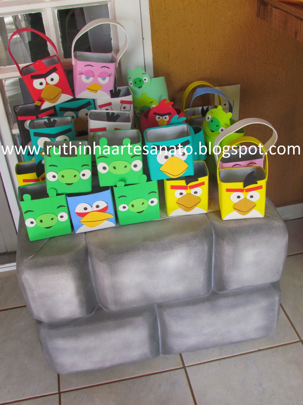 Ruthinha Artesanato: Festa angry birds pai e filho