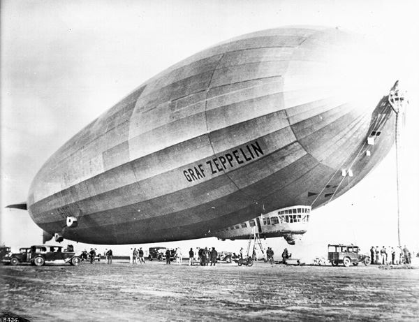 Graff Zeppelin, el primer dirigible que dio la vuelta al mundo.