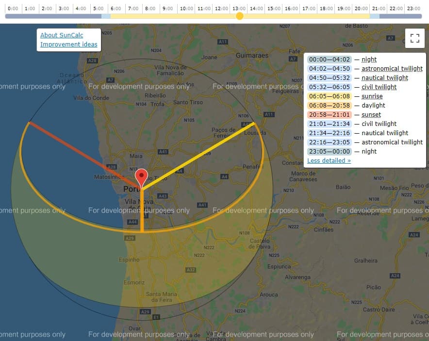 SunCalc calcula exposição solar para qualquer ponto do planeta | Aberto ...