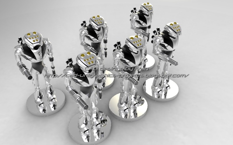 CAD designs by Ivan: Widowmaker robot, model