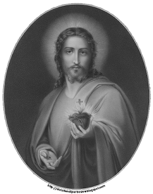 Sepia and Greyscale Prints of The Sacred Heart | Christian Clip Art Review
