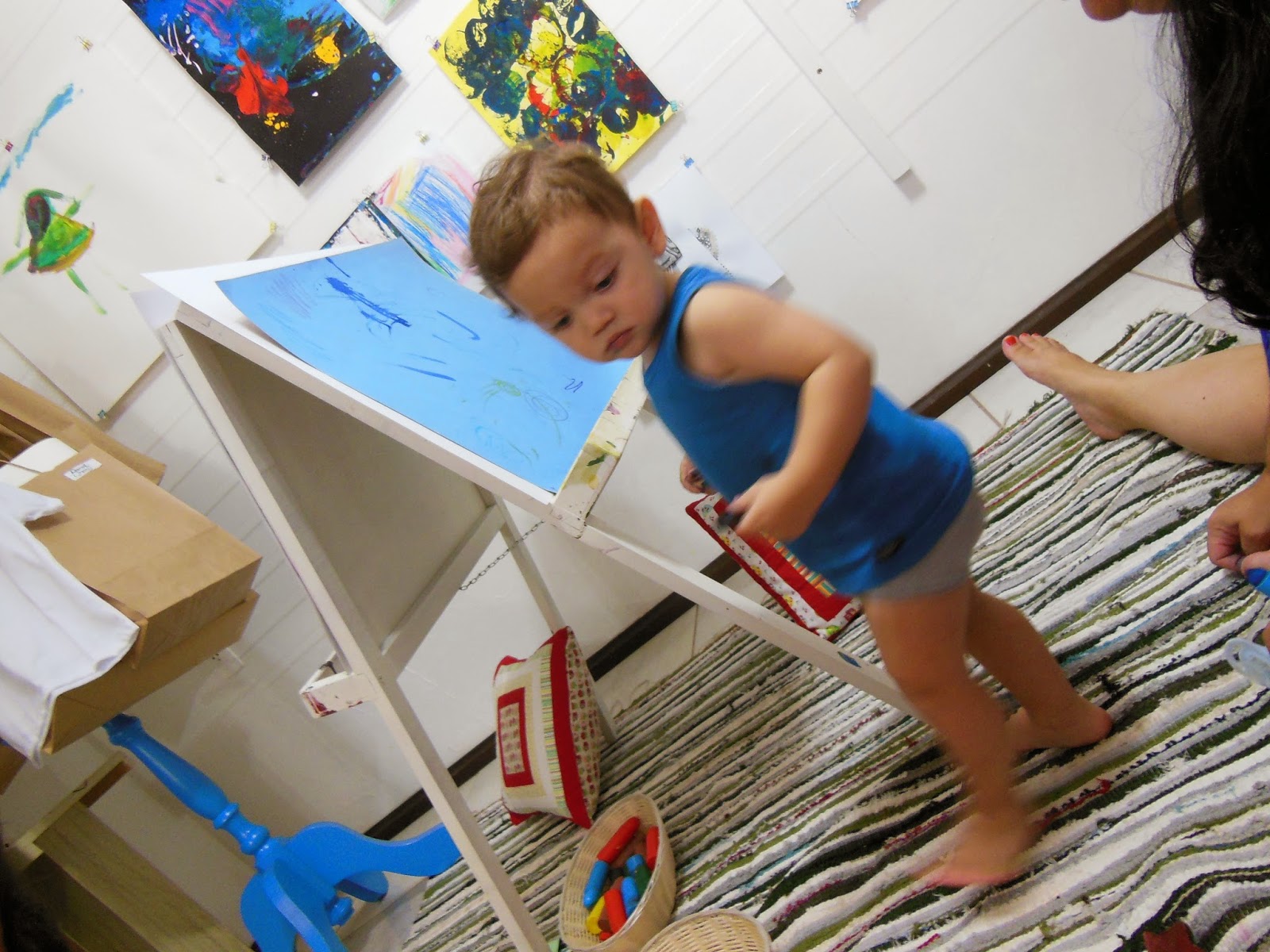 MIRABOLANDO: MAIS UMA OFICINA DE ARTE COM BEBÊS!