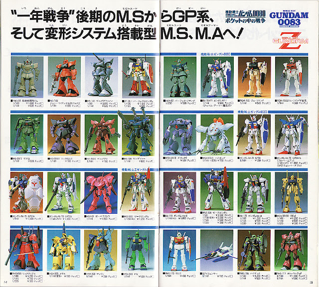 GUNDAM GUY: Bandai Plastic Model Kits Catalogue 1993 - Classic!