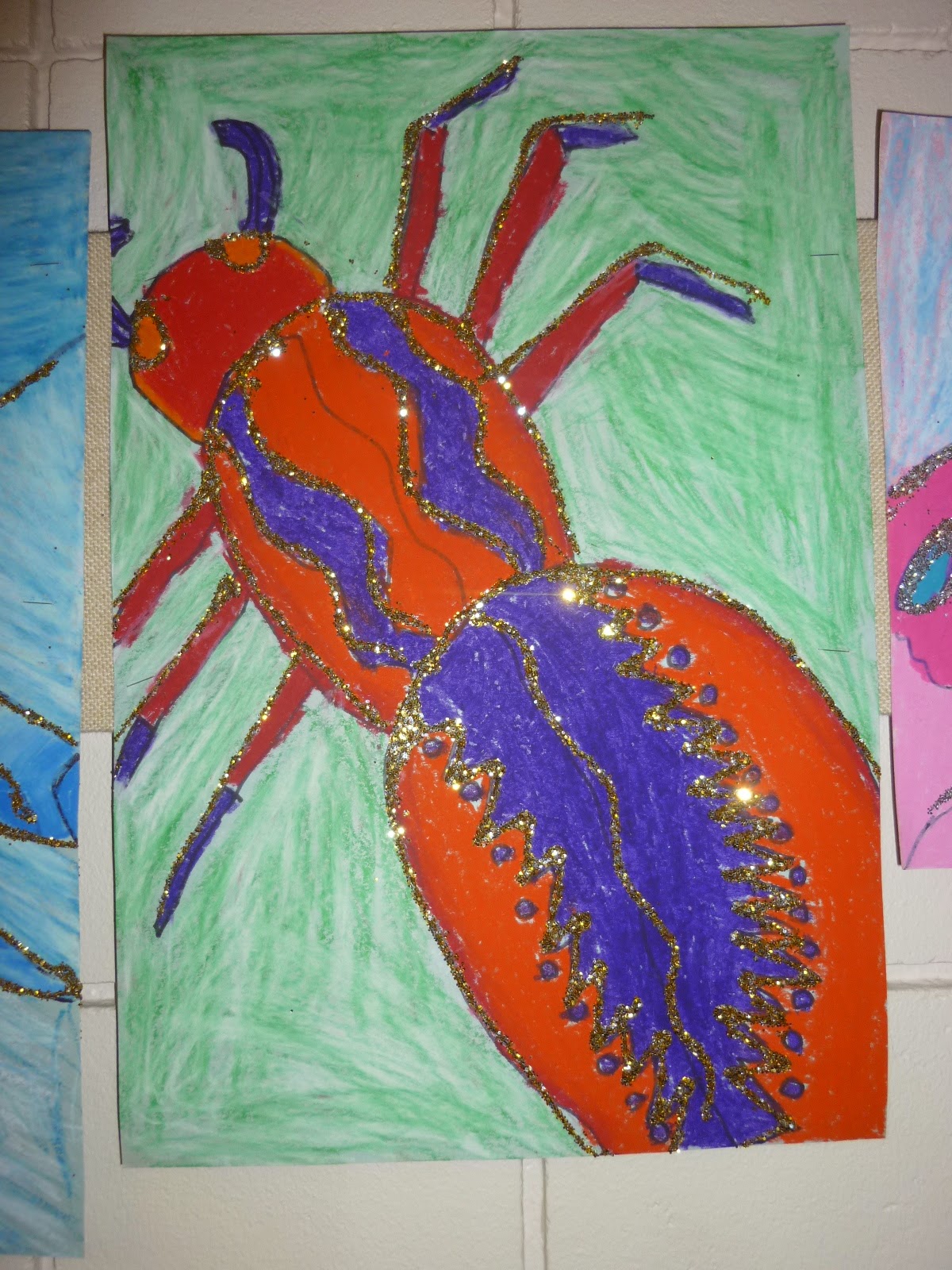Mrs. Werner's Art Room: 3rd Grade Oil Pastel Insects