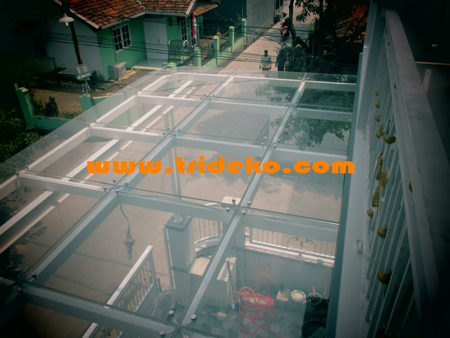 Partisi Aluminium kaca, partisi kaca frameless, kanopi kaca,kawat ...