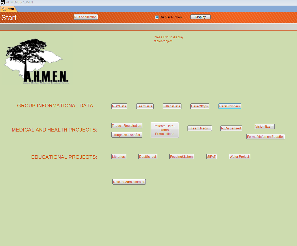 AHMEN Medical Missions in Honduras: The AHMEN Database Is Ready For ...