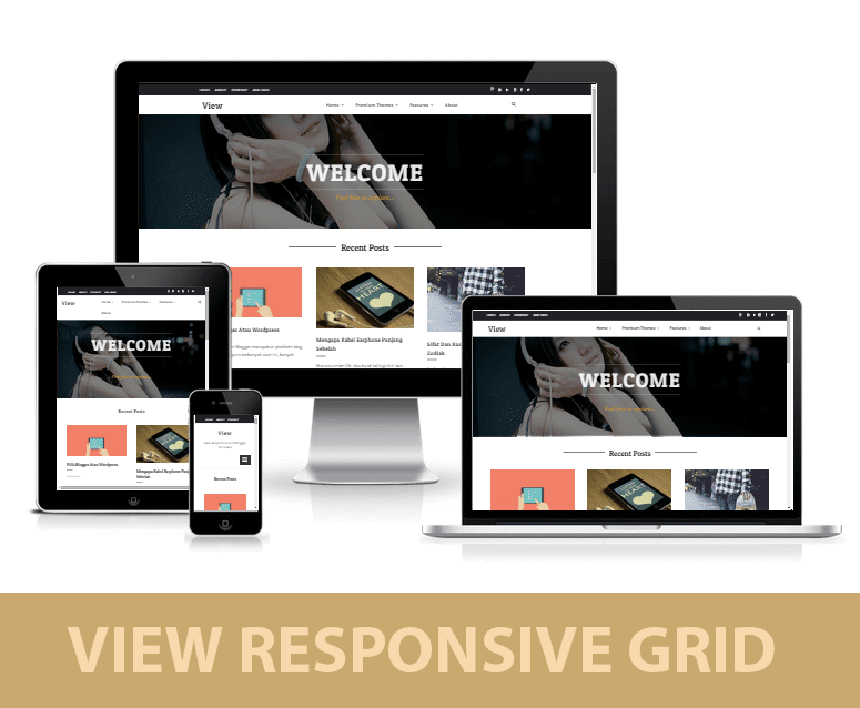 View Responsive Grid Blogger Template ~ Iris Tips